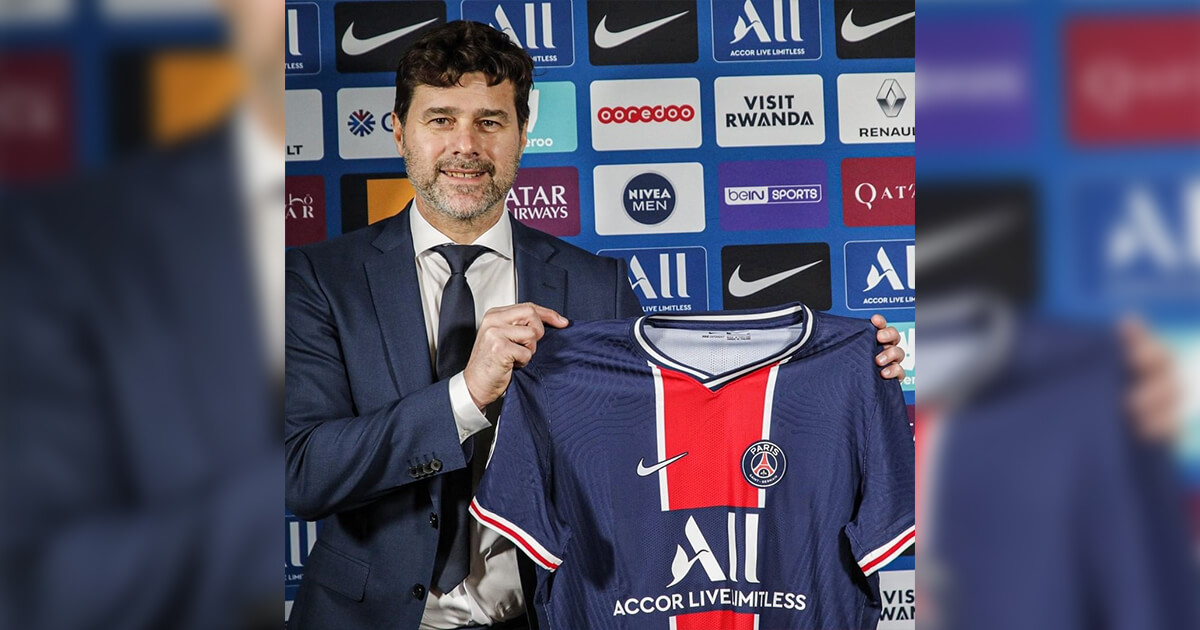 New Manager Of Paris Saint-Germain, Mauricio Pochettino - Bold Outline ...