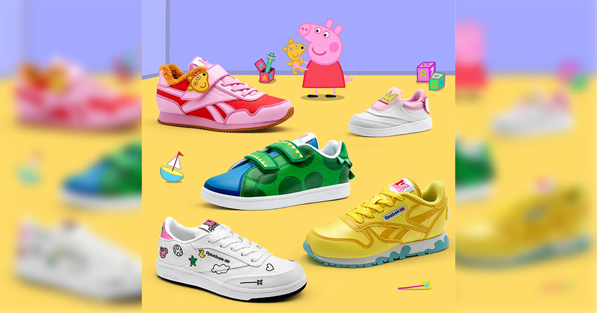 Reebok Releases First-Ever Kids Collaboration with Peppa Pig - Bold ...
