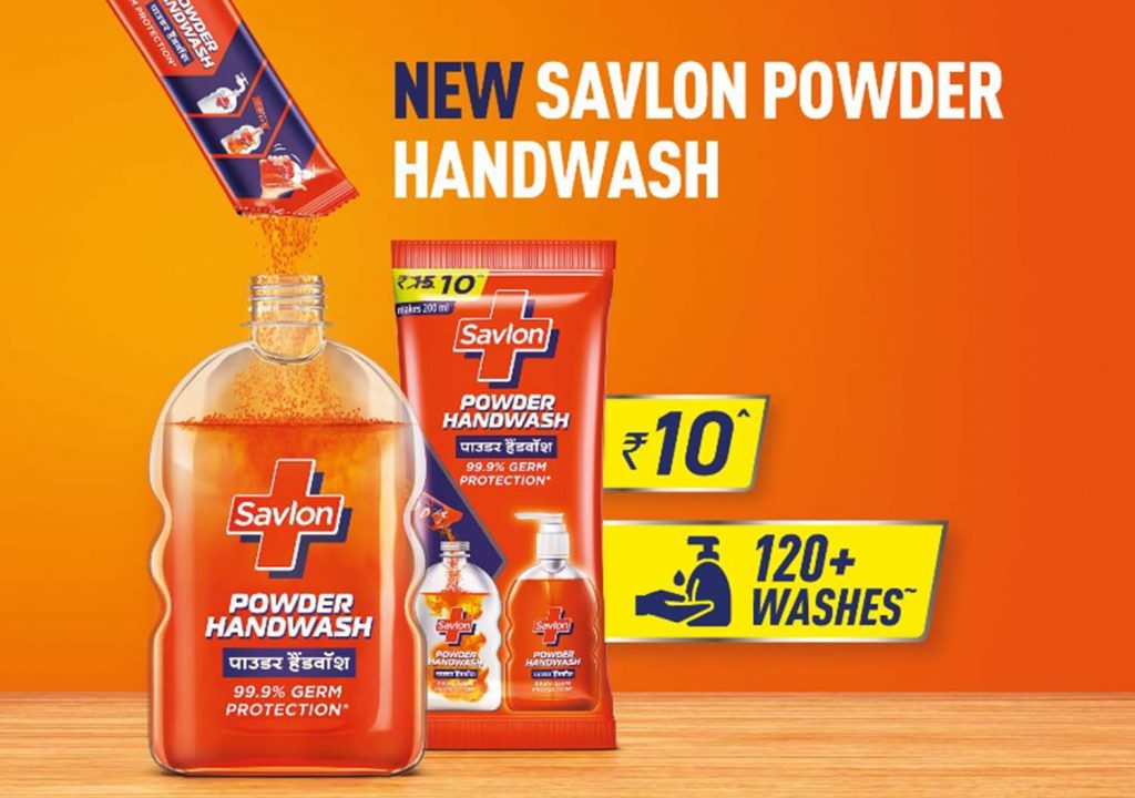 ITC SavlonlaunchesSavlon Powder Handwash - Bold Outline : India's ...